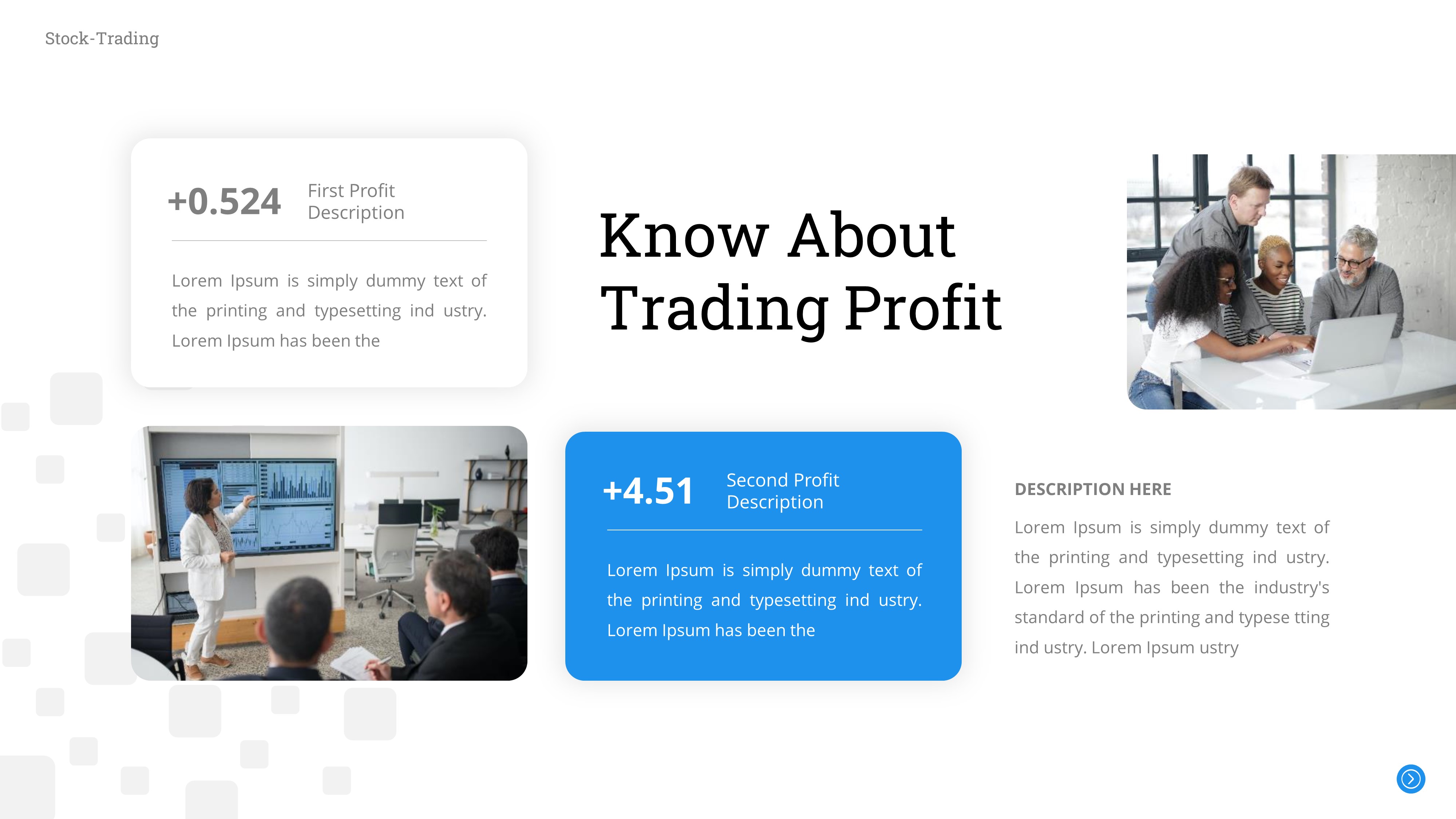 Stock Trading Powerpoint Template Presentation, Presentation Templates