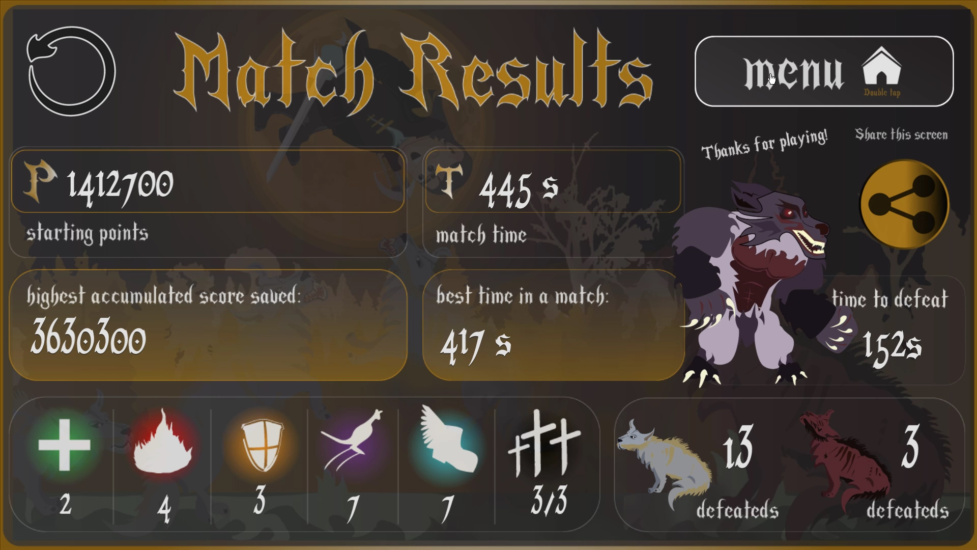 TERS Two: Full Moon Night | HTML5 Construct Game by twisted_by_art