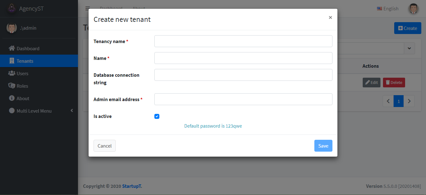 AgencyST - Angular 10 / .Net Core / Startup Template - Admin Panel ...