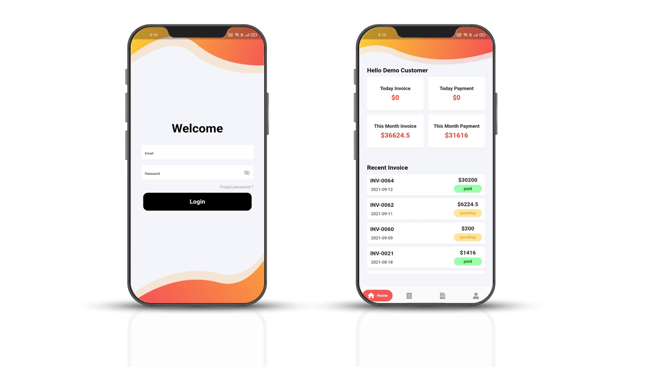 Customer App for INVOXI - Laravel Invoice and Expense Management System ...