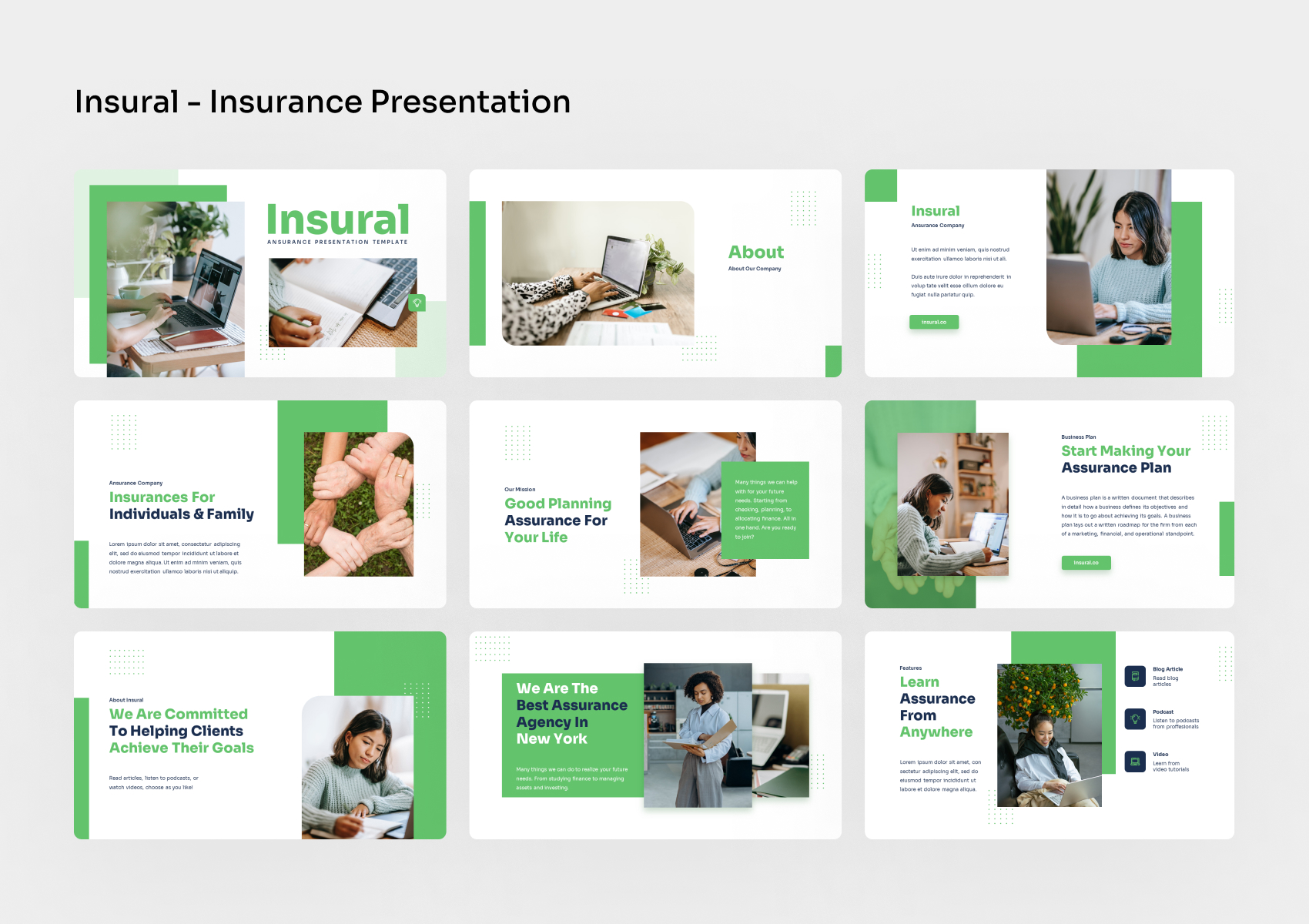 Insural - Insurance PowerPoint Presentation, Presentation Templates