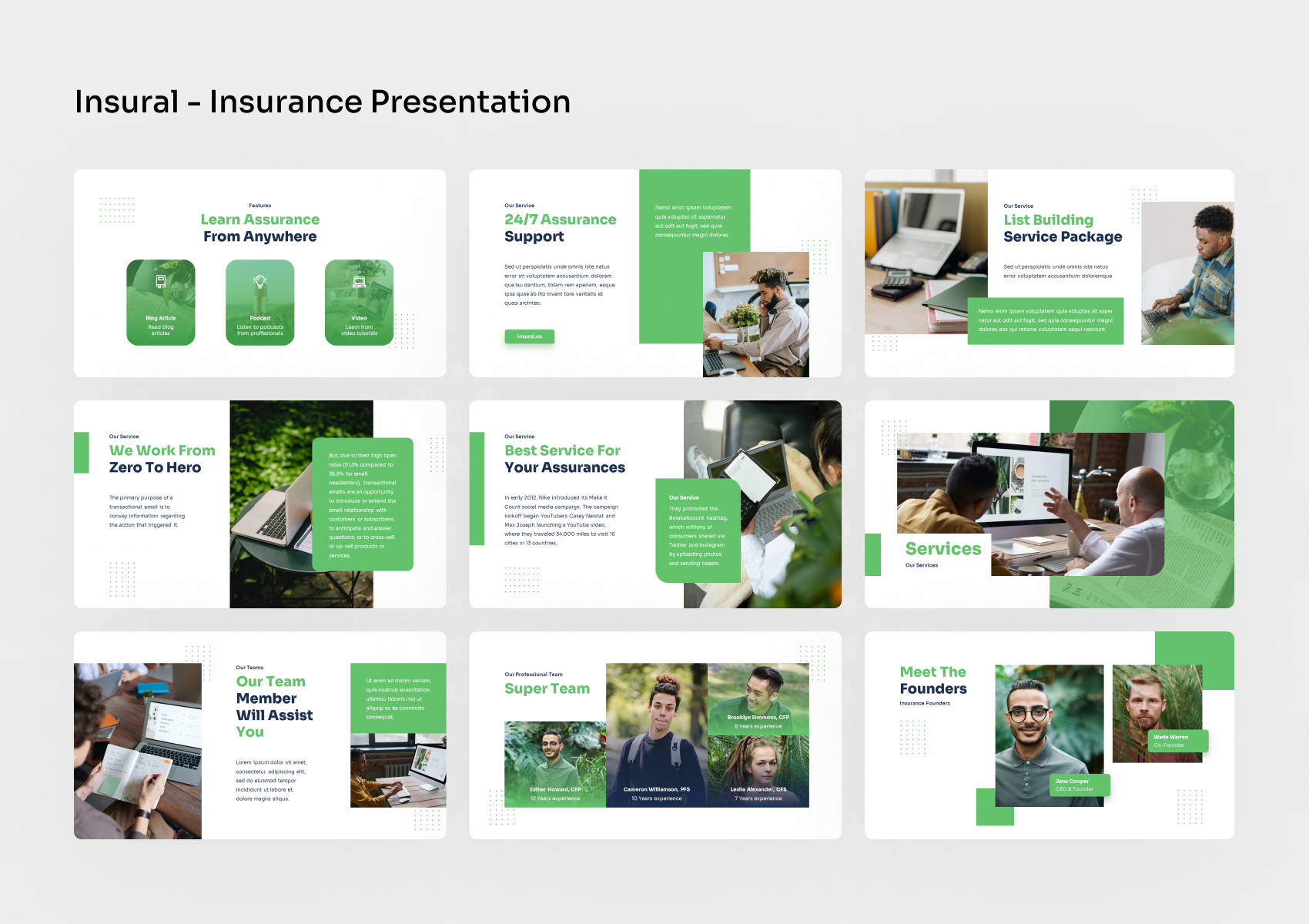 Insural - Insurance PowerPoint Presentation, Presentation Templates