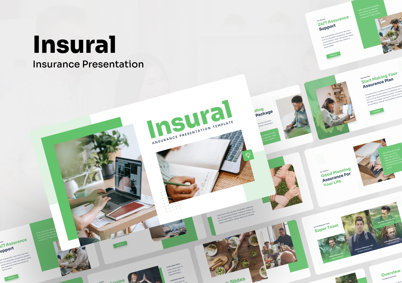 Insural - Insurance Keynote Presentation, Presentation Templates ...