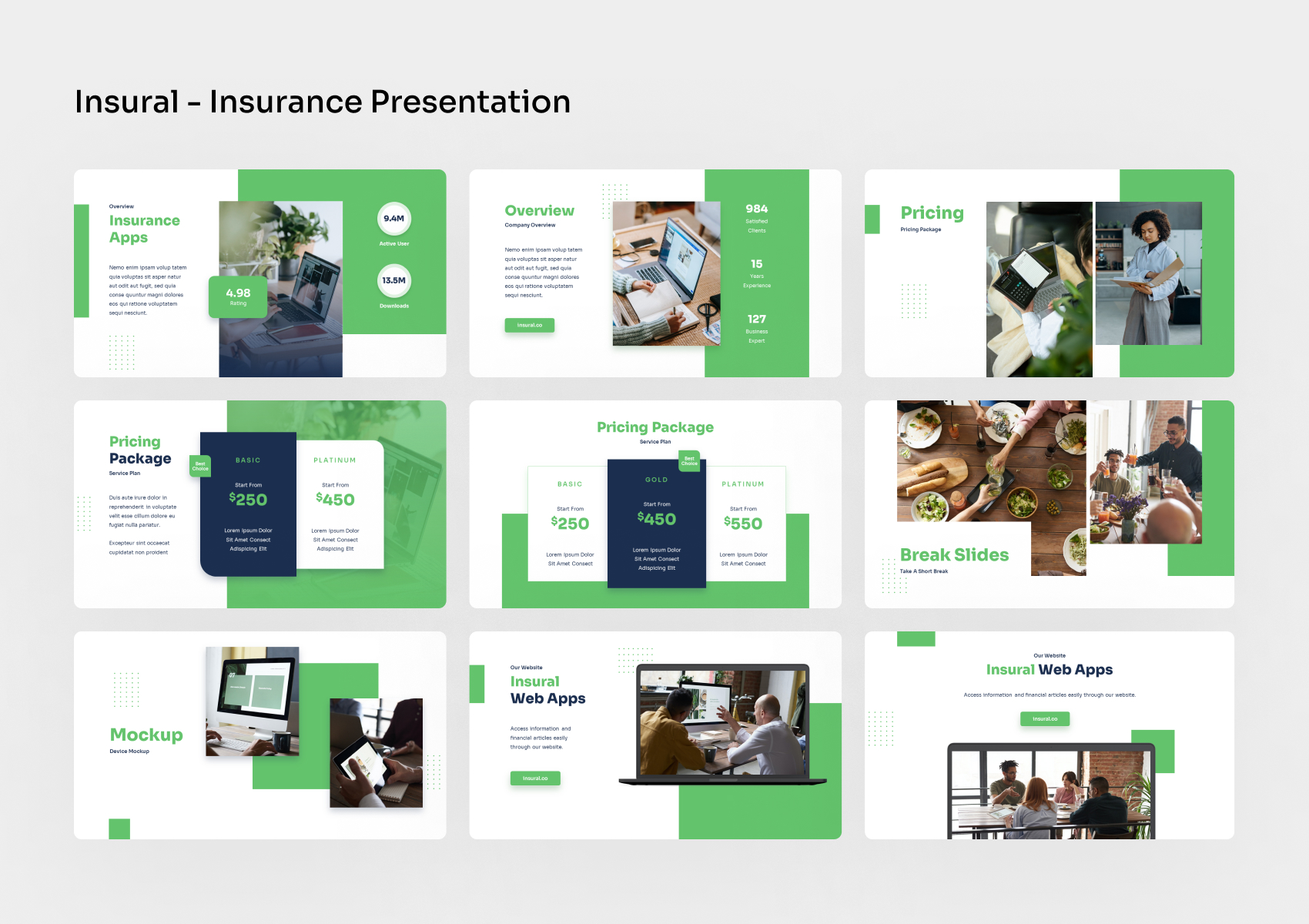 Insural - Insurance Keynote Presentation, Presentation Templates ...