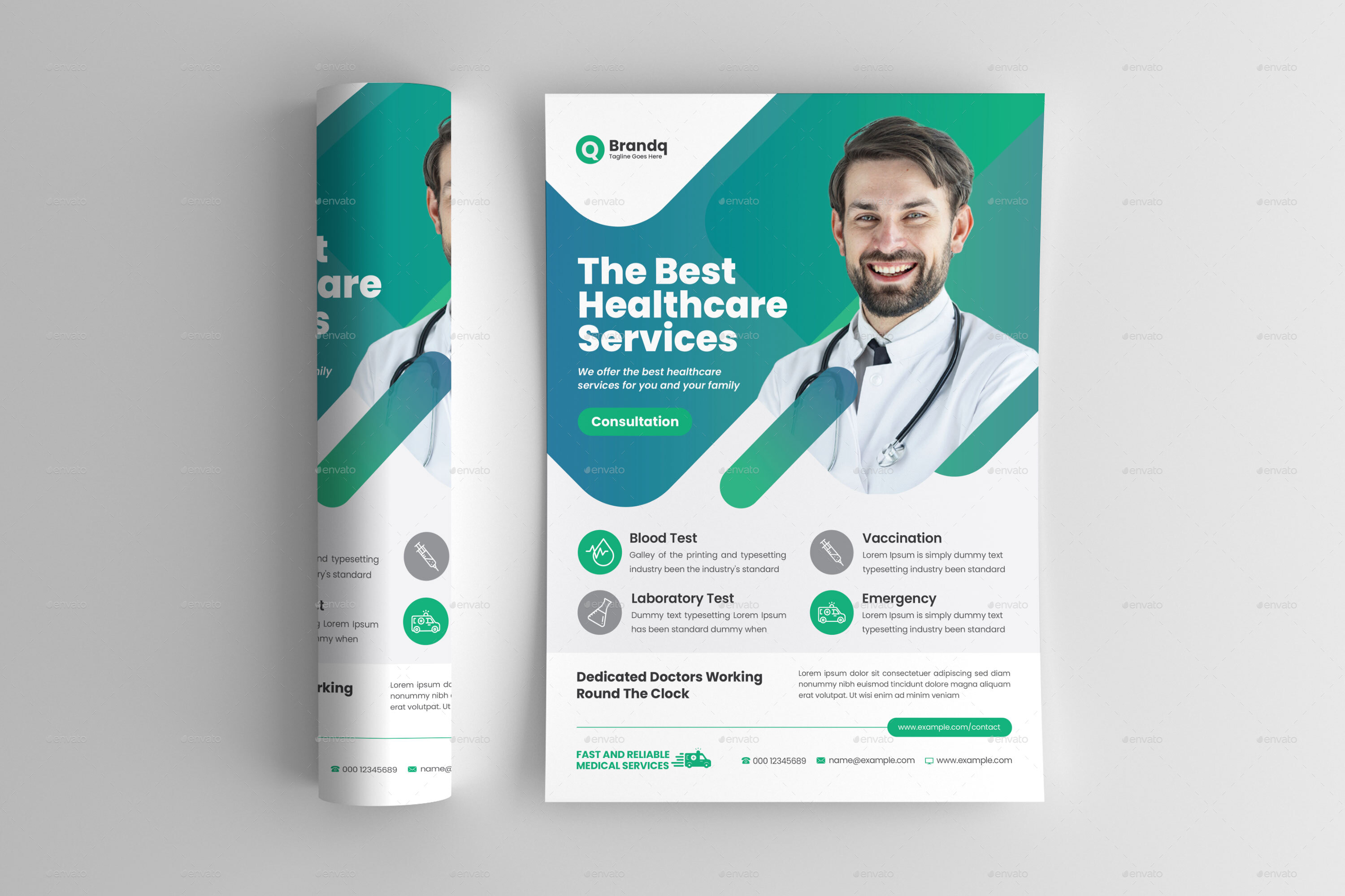 Healthcare Flyer, Print Templates | GraphicRiver