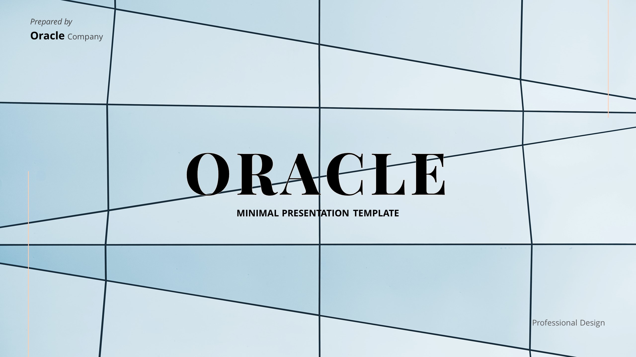 Oracle - Minimal Presentation PowerPoint Template, Presentation Templates