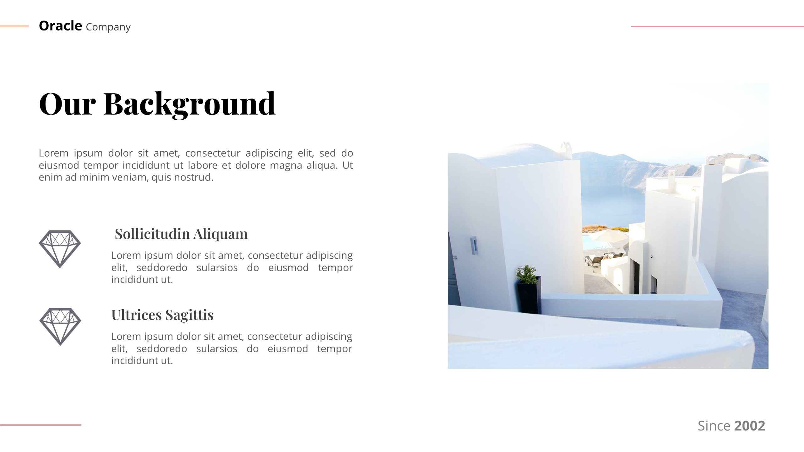 Oracle - Minimal Presentation PowerPoint Template, Presentation Templates