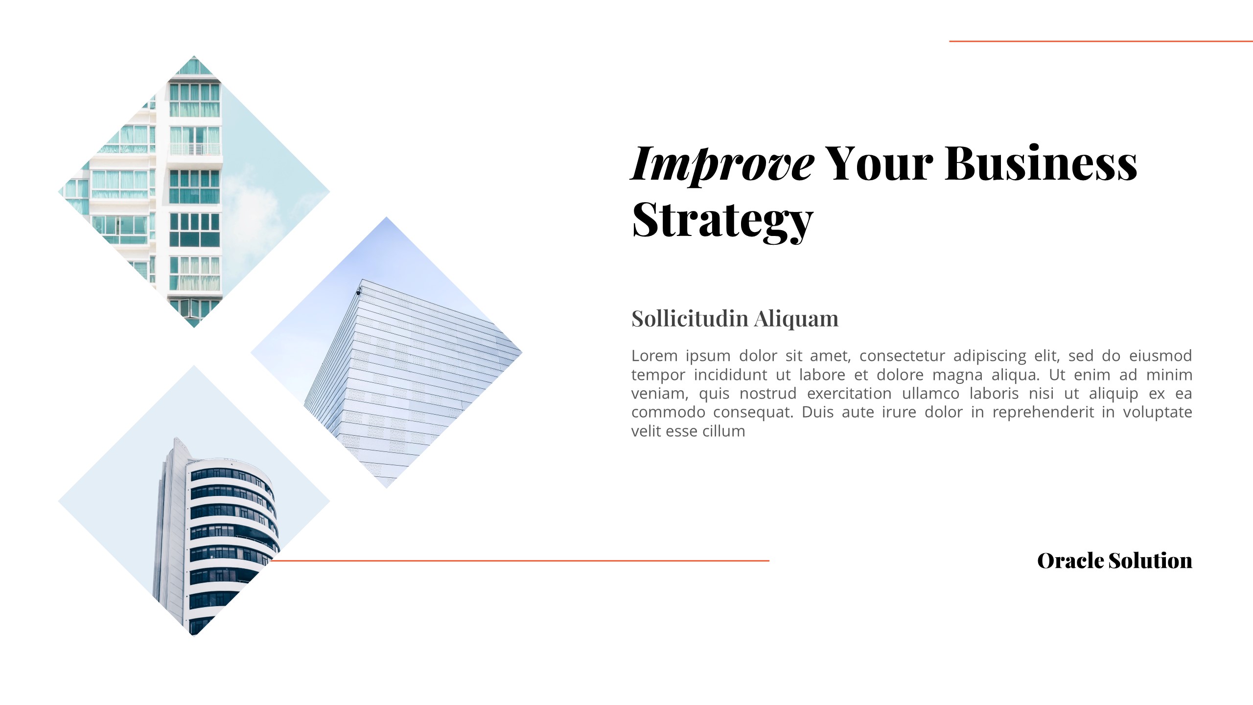 Oracle - Minimal Presentation PowerPoint Template, Presentation Templates