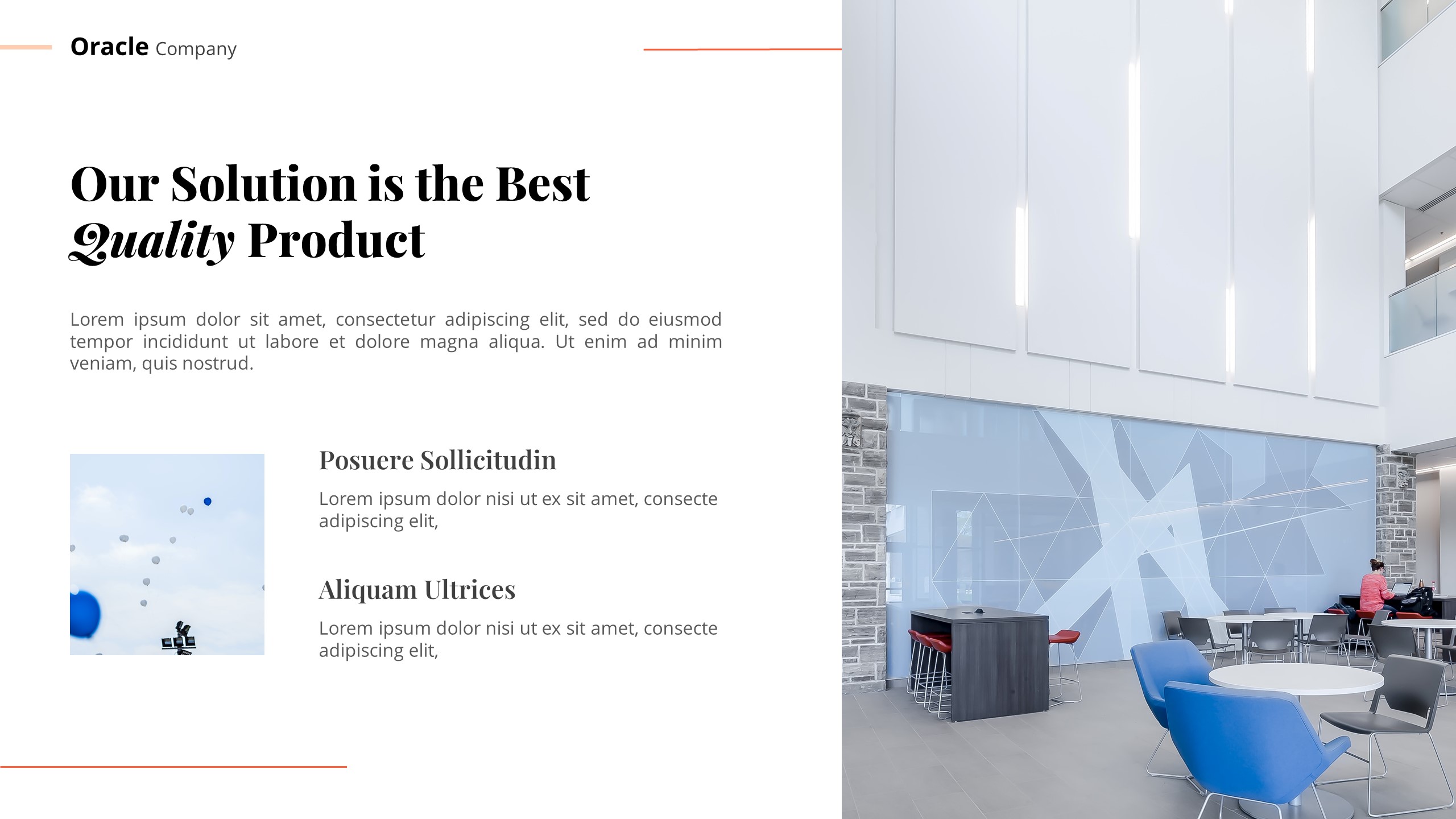 Oracle - Minimal Presentation PowerPoint Template, Presentation Templates