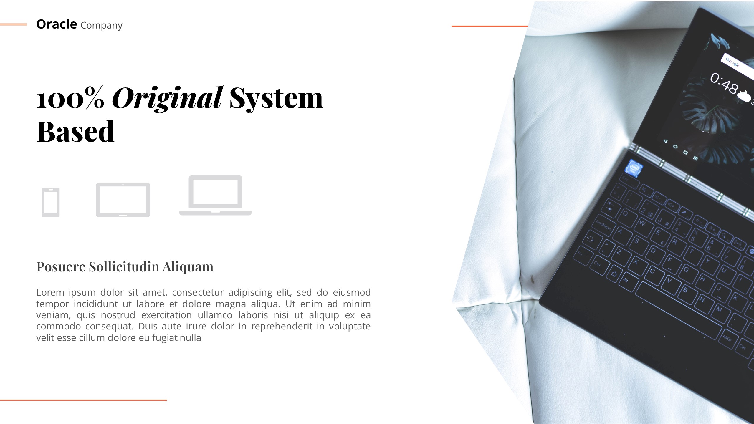 Oracle - Minimal Presentation PowerPoint Template, Presentation Templates