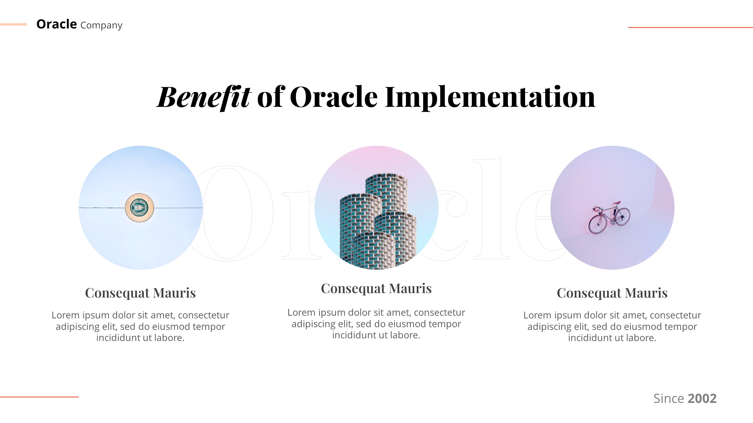 Oracle - Minimal Presentation PowerPoint Template, Presentation Templates