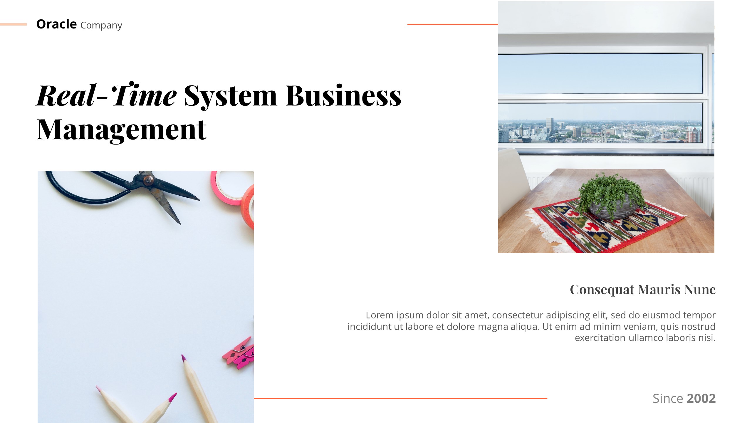 Oracle - Minimal Presentation PowerPoint Template, Presentation Templates