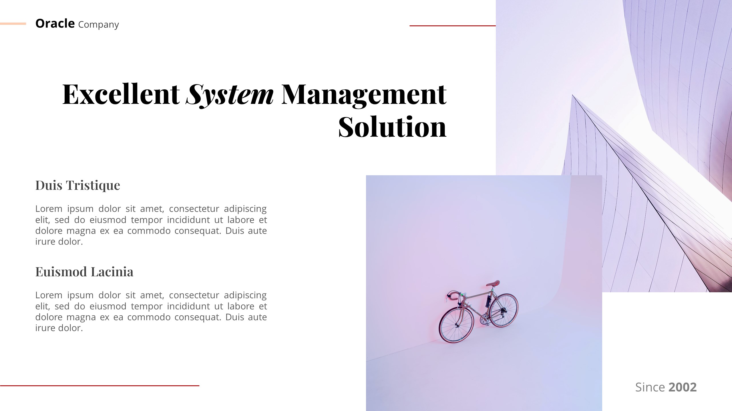 Oracle - Minimal Presentation PowerPoint Template, Presentation Templates
