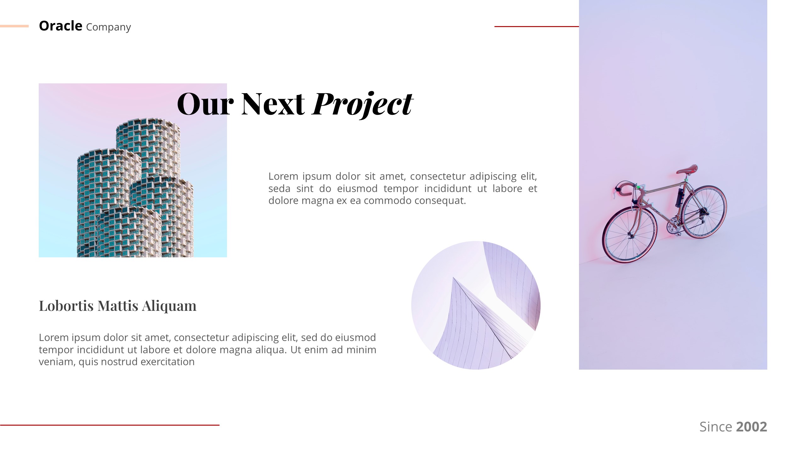 Oracle - Minimal Presentation PowerPoint Template, Presentation Templates