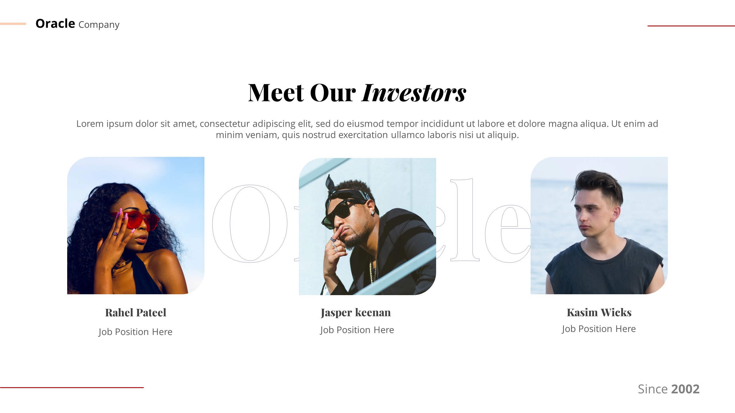 Oracle - Minimal Presentation PowerPoint Template, Presentation Templates