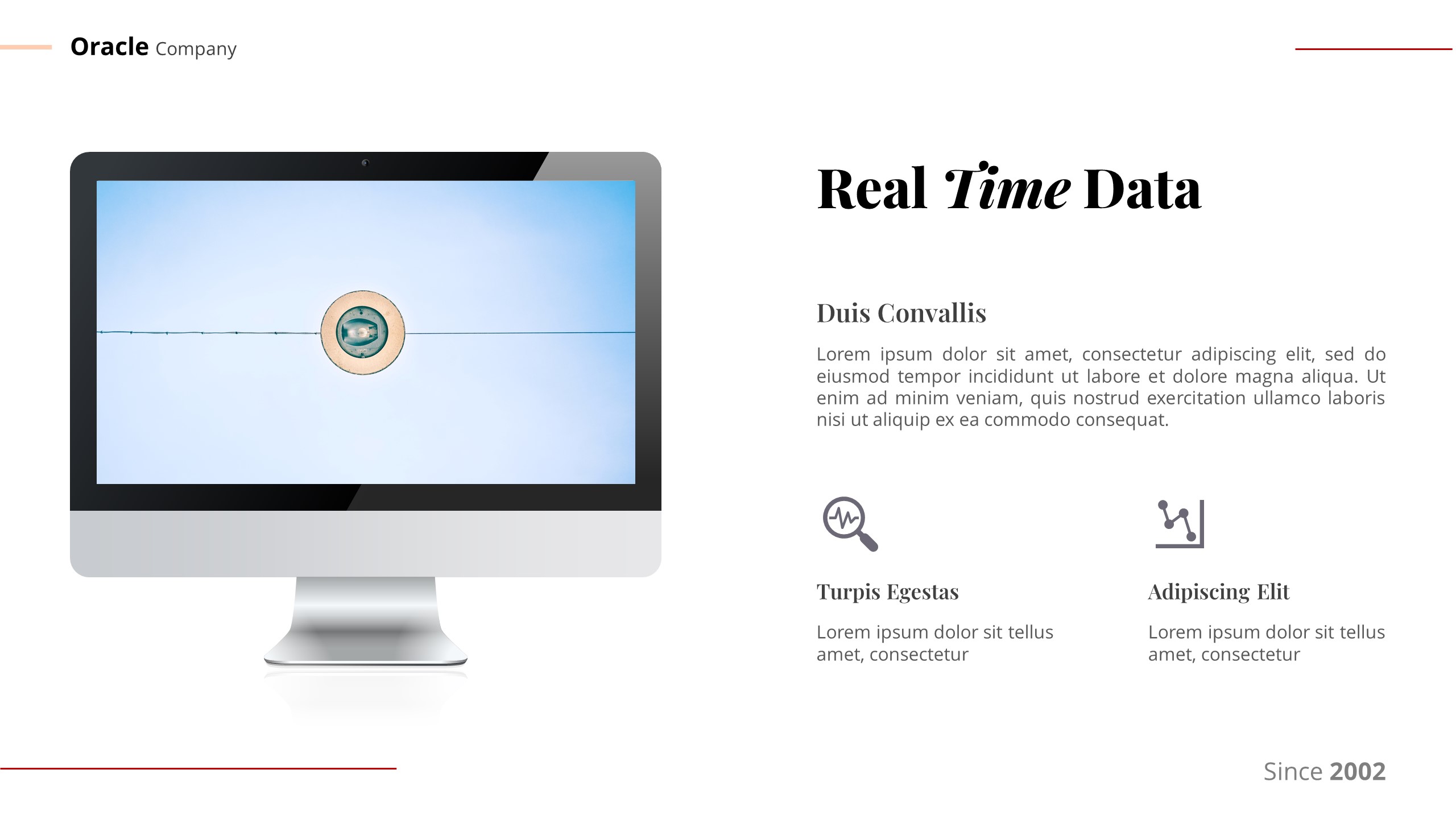Oracle - Minimal Presentation PowerPoint Template, Presentation Templates