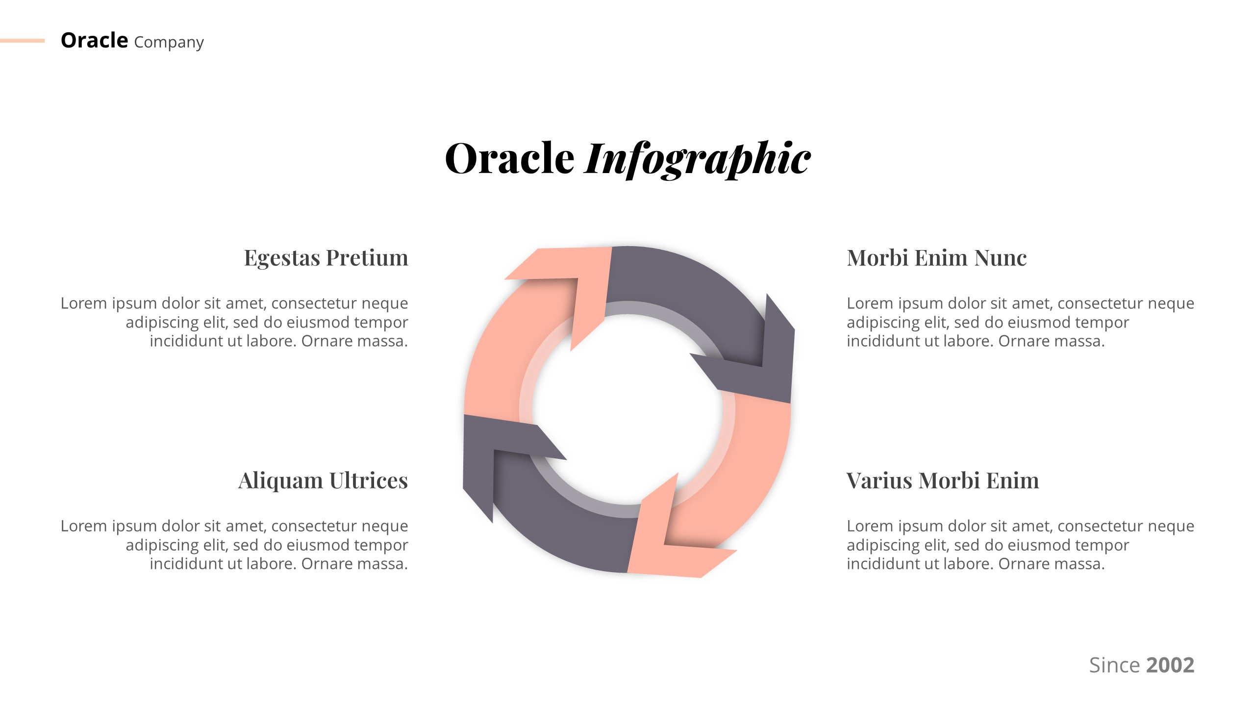Oracle - Minimal Presentation PowerPoint Template, Presentation Templates