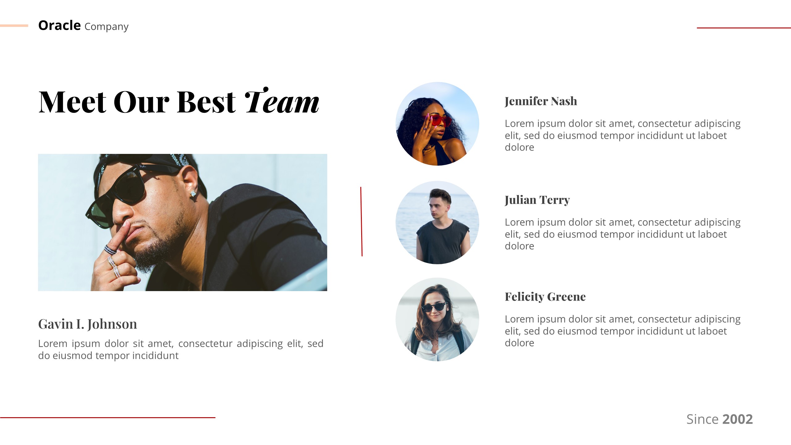 Oracle - Minimal Presentation Google Slides Template, Presentation ...