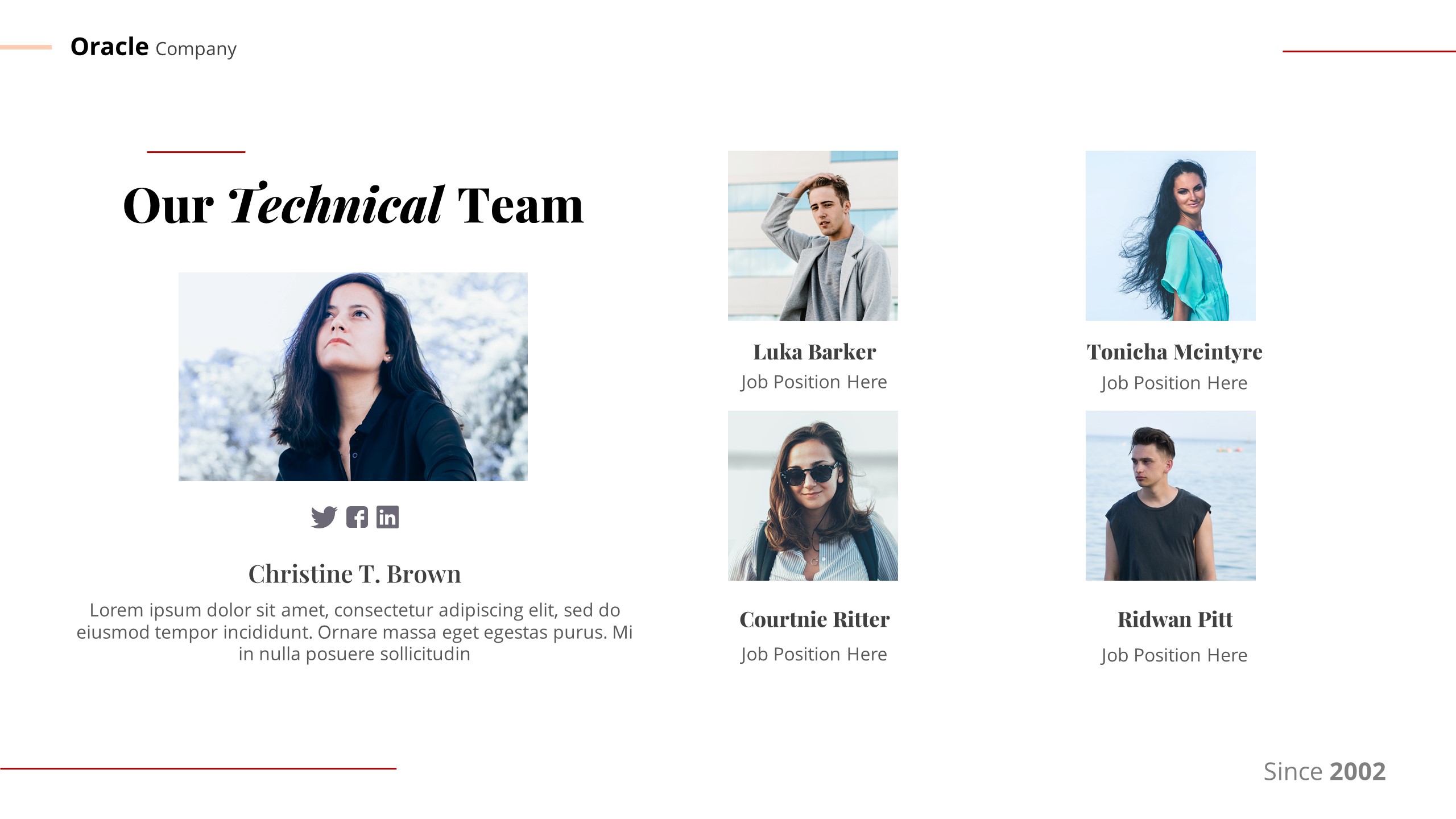 Oracle - Minimal Presentation Google Slides Template, Presentation ...