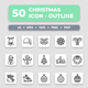Christmas - Outline Collection Icon Set, Icons | GraphicRiver