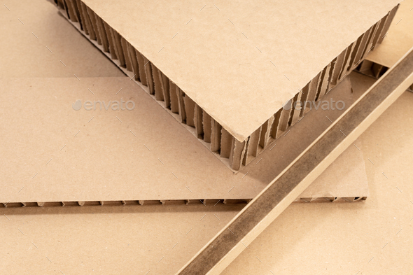 Variety of Corrugated Cardboard planks Stock Photo by fotodestock ...