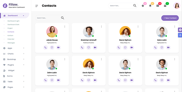 Fillow Saas Admin Dashboard Template By Dexignlabs Themeforest