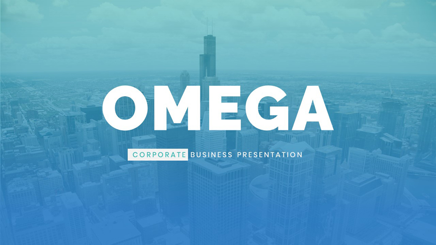 Omega - Corporate Business PowerPoint Template, Presentation Templates