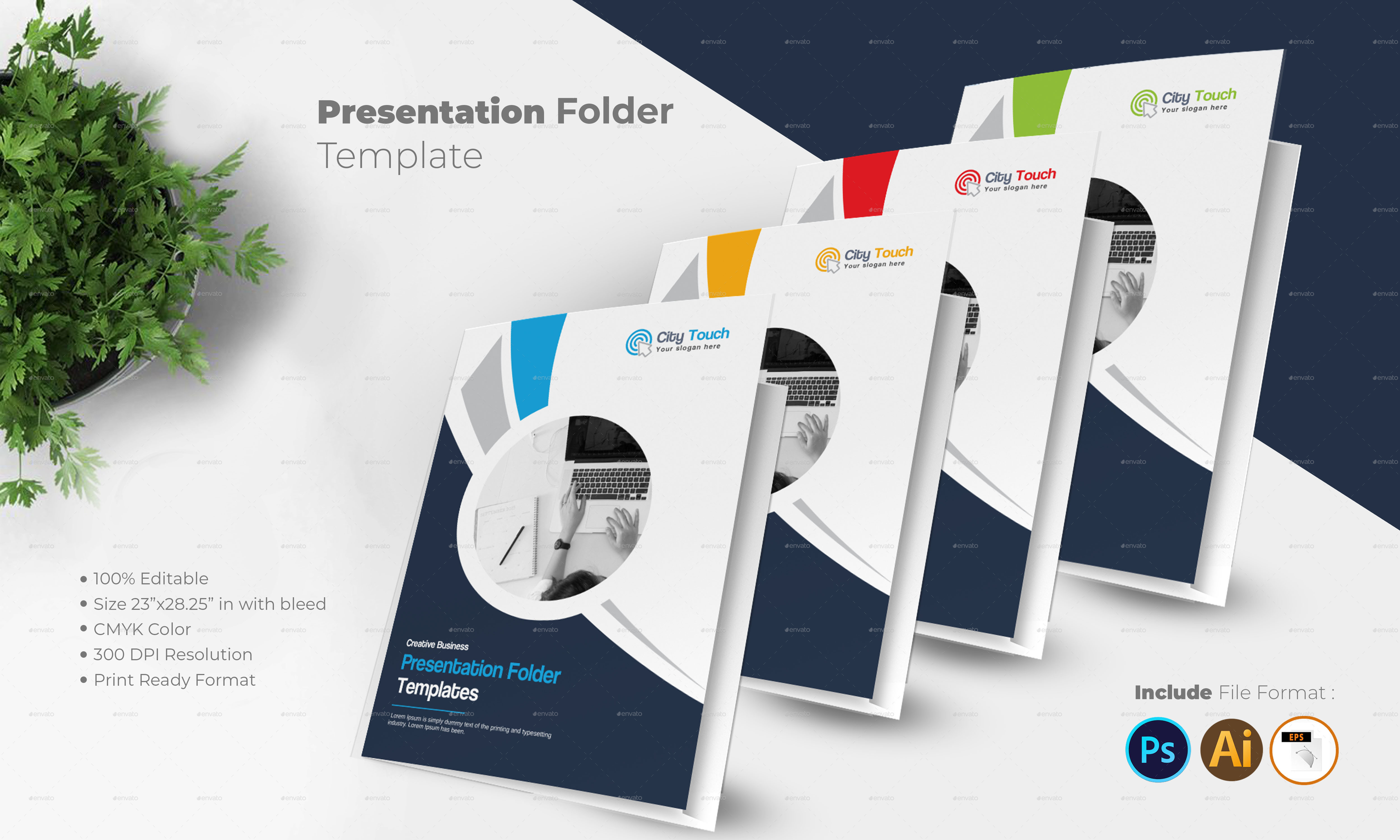 Presentation Folder Bundle, Print Templates | GraphicRiver
