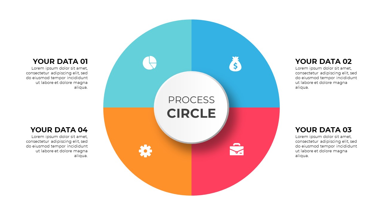 Circle Infographics PowerPoint Template Diagrams, Presentation Templates