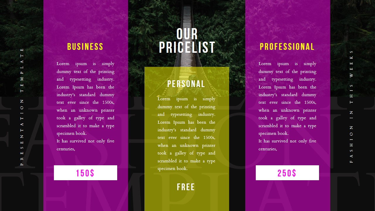 Fashion & Clothing Presentation Template Vol. 03, Presentation Templates