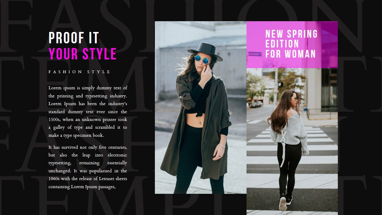 Fashion & Clothing Presentation Template Vol. 03, Presentation Templates