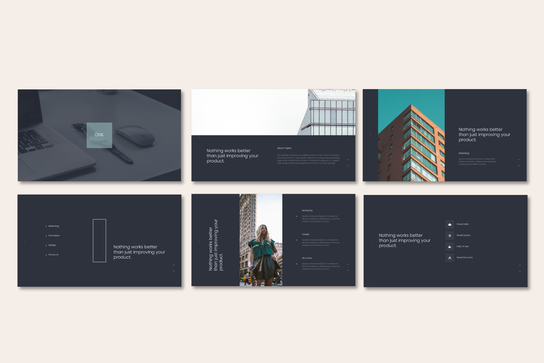 Onil Minimal & Simple Powerpoint Template, Presentation Templates ...