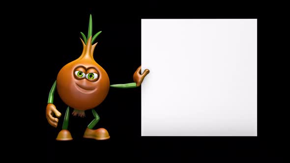 Onion Promotion Ads Looped Animation with Alpha Channel and Shadow ...