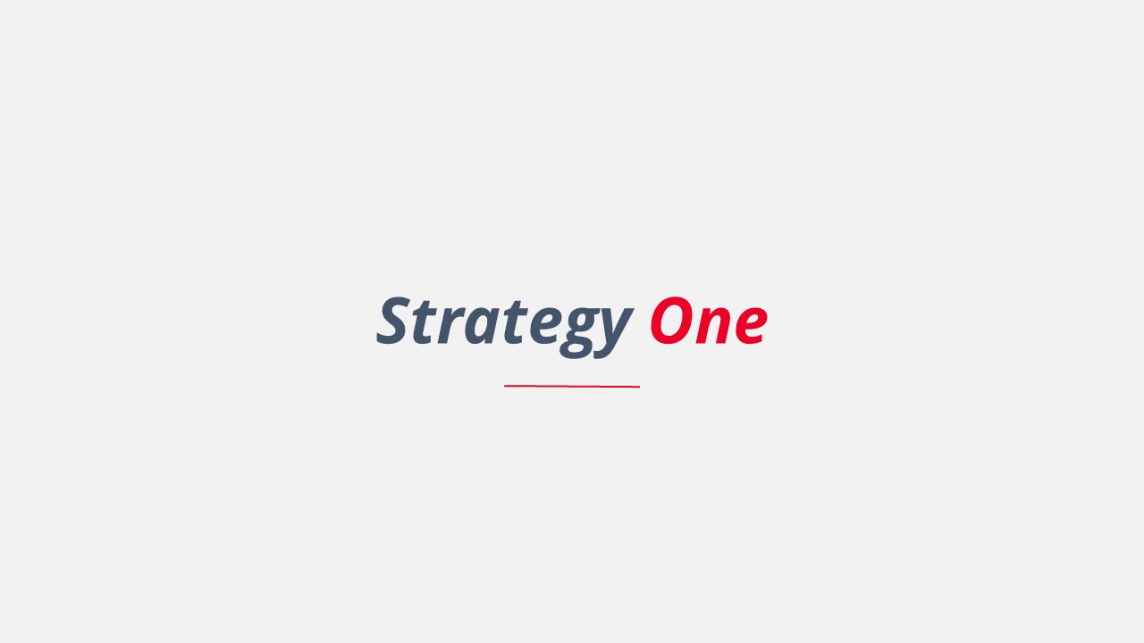 Strategy One Powerpoint Presentation Template, Presentation Templates