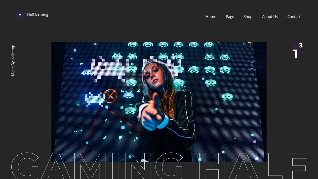Gaming Half Powerpoint Template, Presentation Templates | GraphicRiver