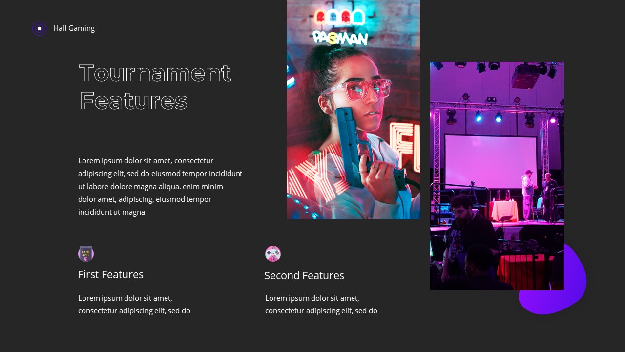 Gaming Half Powerpoint Template, Presentation Templates | GraphicRiver