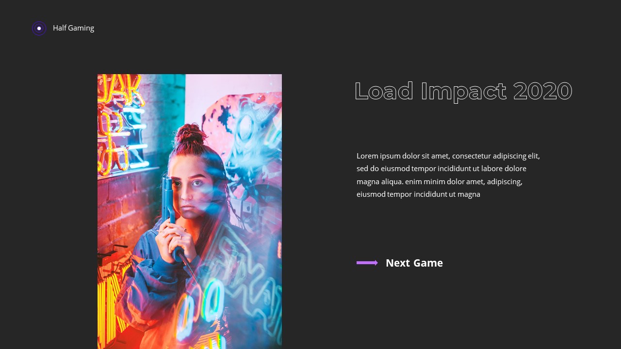 Gaming Half Powerpoint Template, Presentation Templates | GraphicRiver