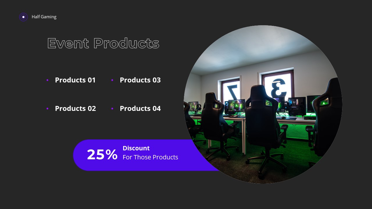 Gaming Half Google Slides Template, Presentation Templates | GraphicRiver