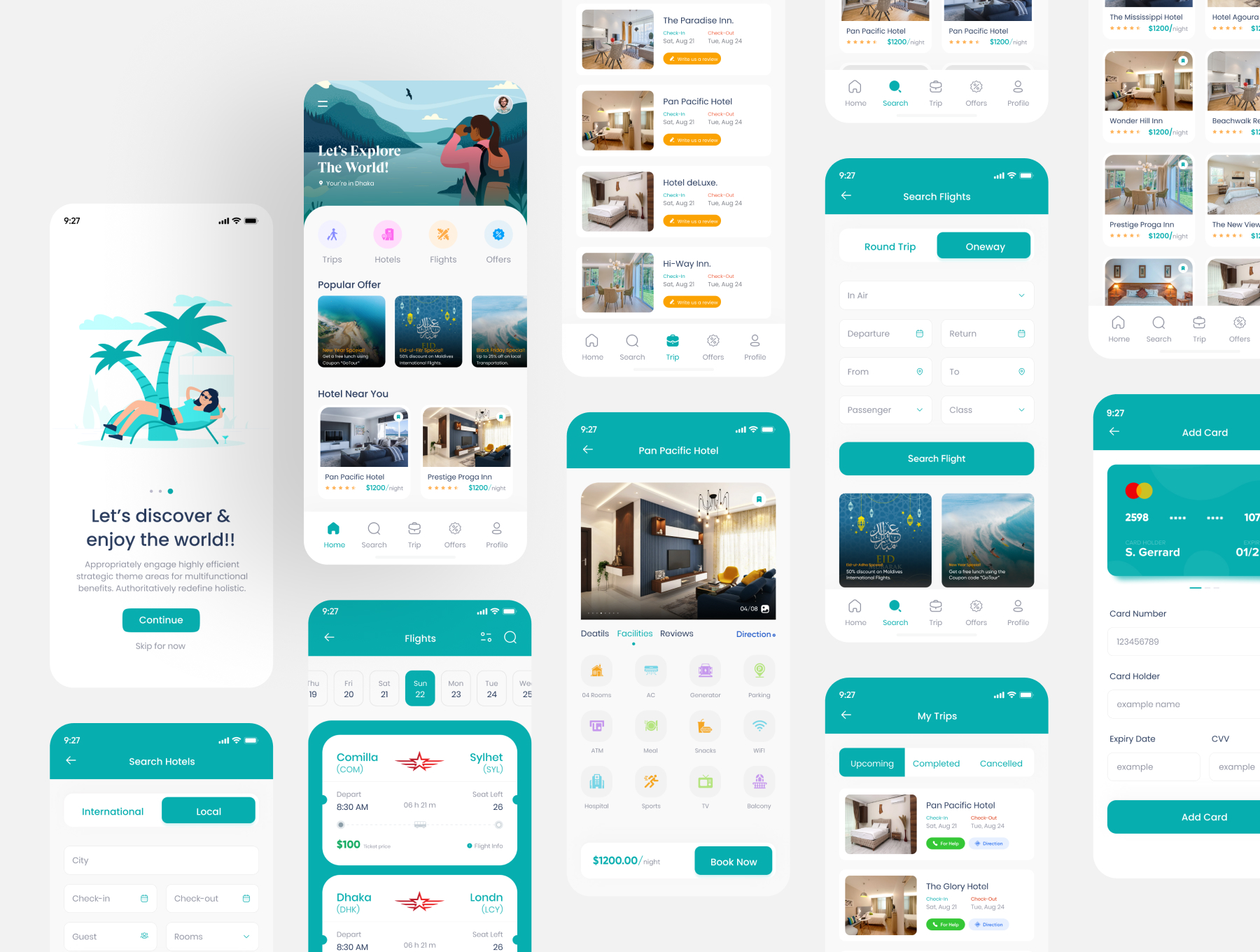 GoTour - Tour & Travel App Figma UI Kit by pixency | ThemeForest