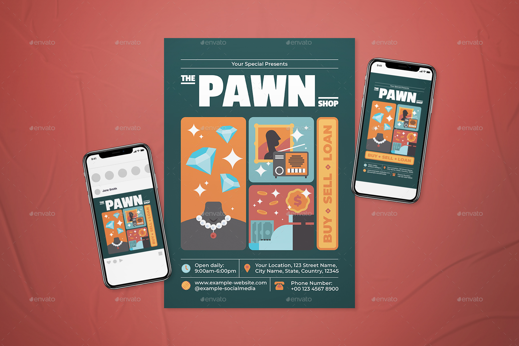 Pawn Shop Flyer Set, Print Templates | GraphicRiver