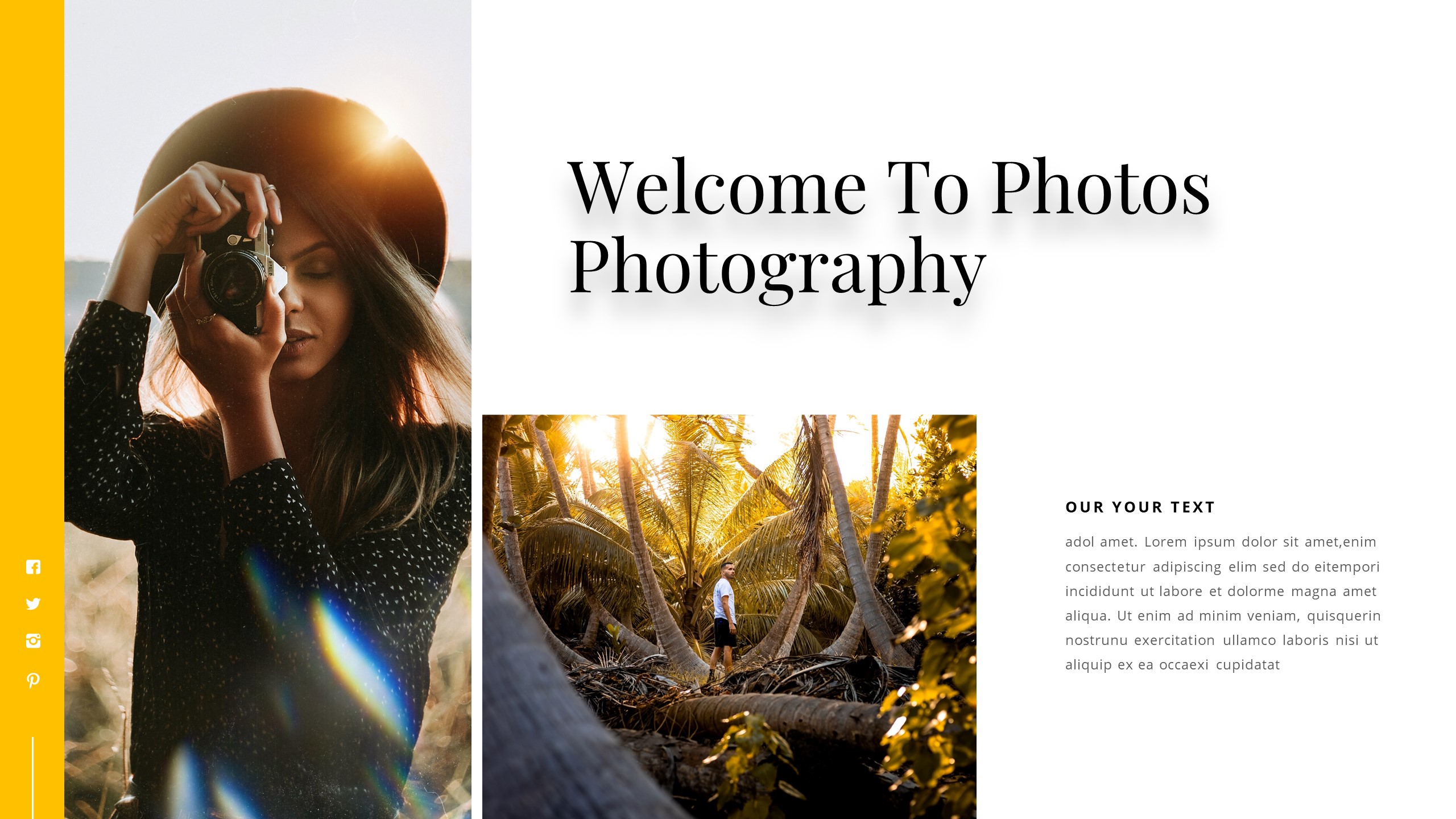 Focamera – Photography & Portfolio Powerpoint Template, Presentation ...
