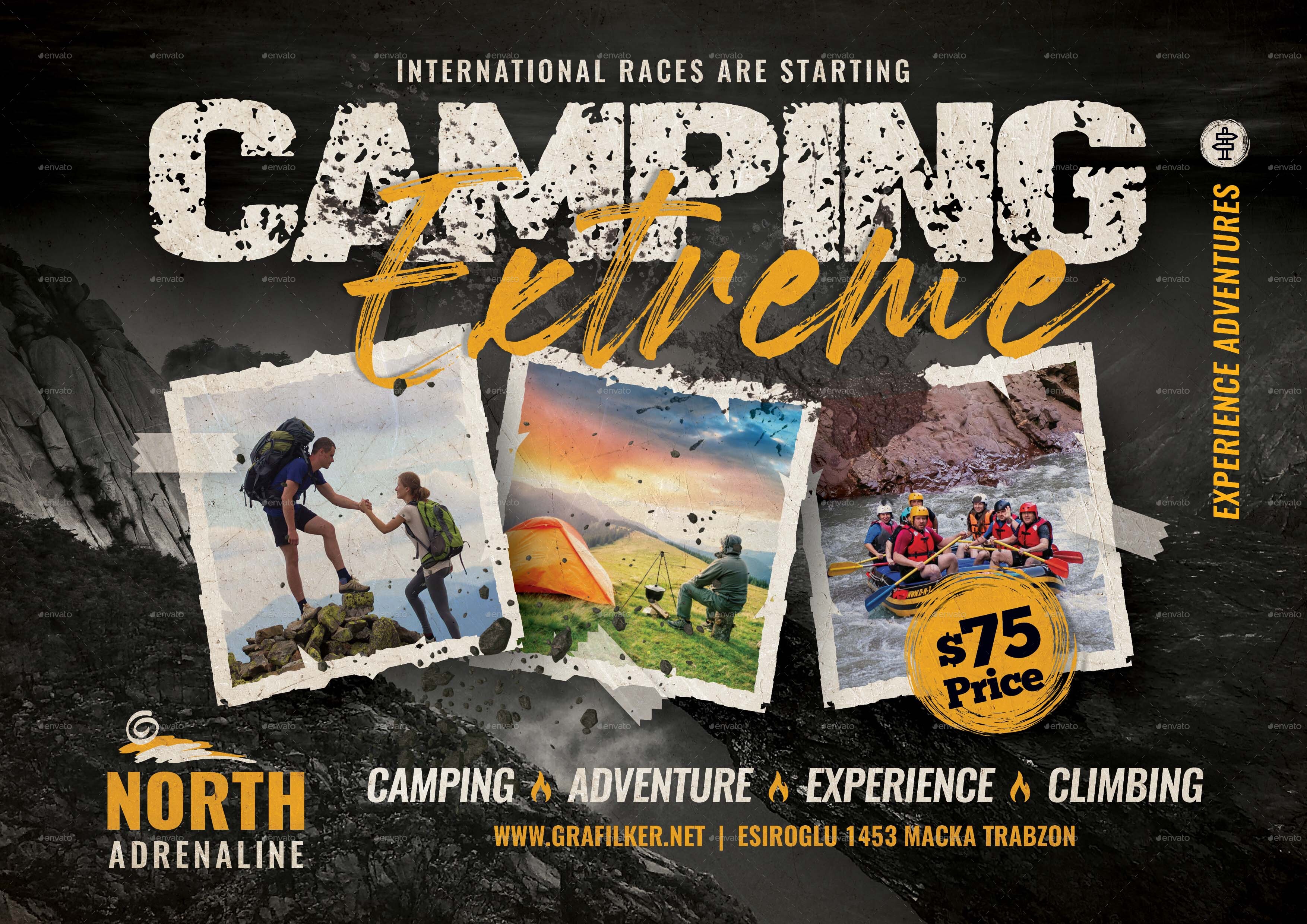 Camping Adventure Bundle Templates, Print Templates | GraphicRiver