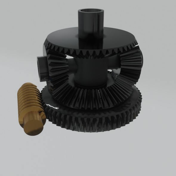 Worm differential Gear mechanism by amit1322 | 3DOcean