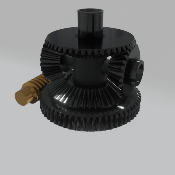 Worm differential Gear mechanism by amit1322 | 3DOcean
