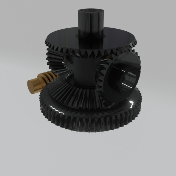 Worm differential Gear mechanism by amit1322 | 3DOcean