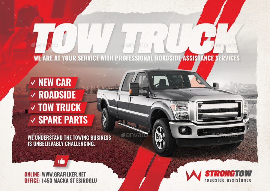 Tow Truck Bundle Templates, Print Templates | GraphicRiver