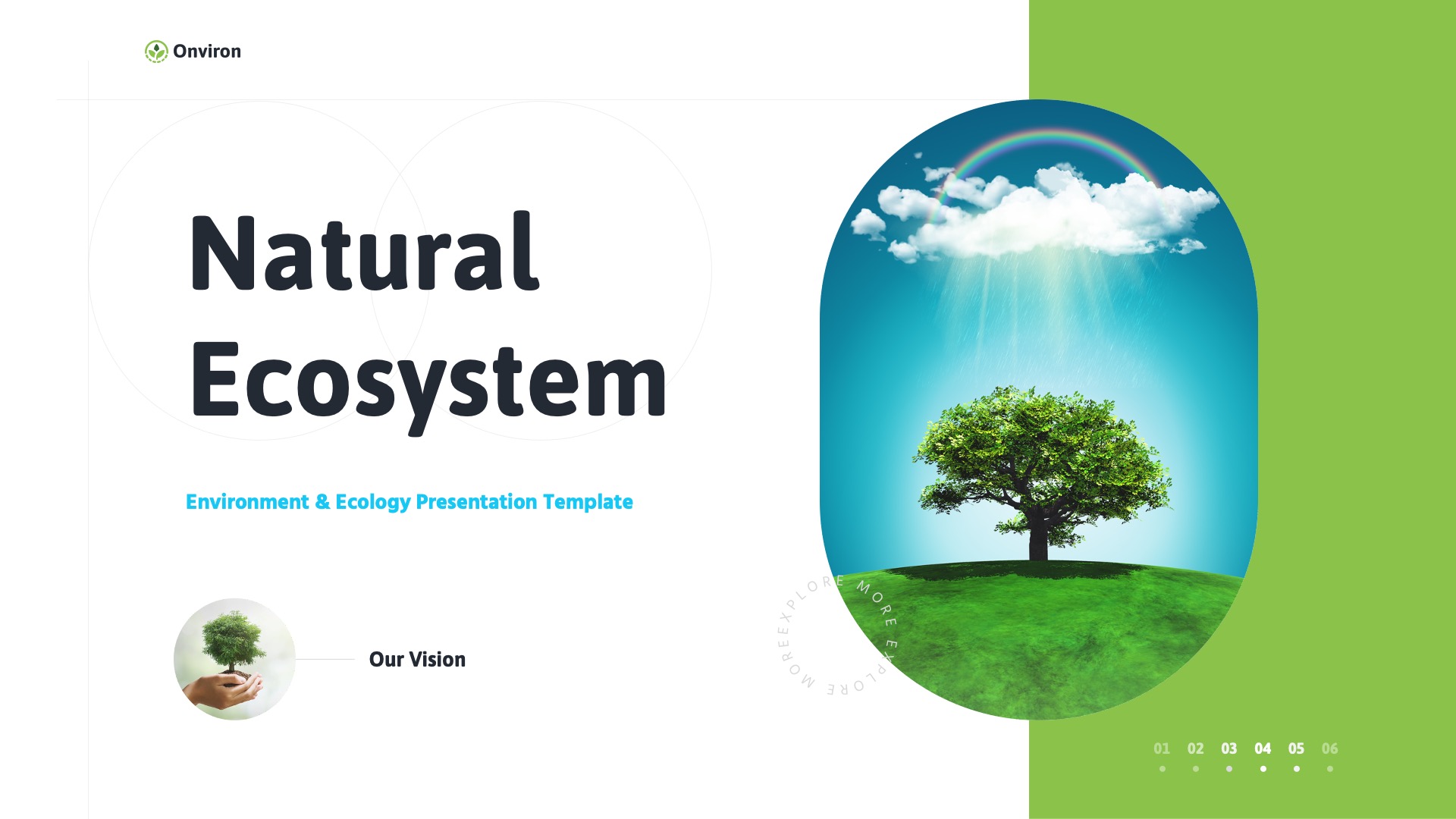 Onviron - Environment & Ecology Powerpoint Template, Presentation Templates