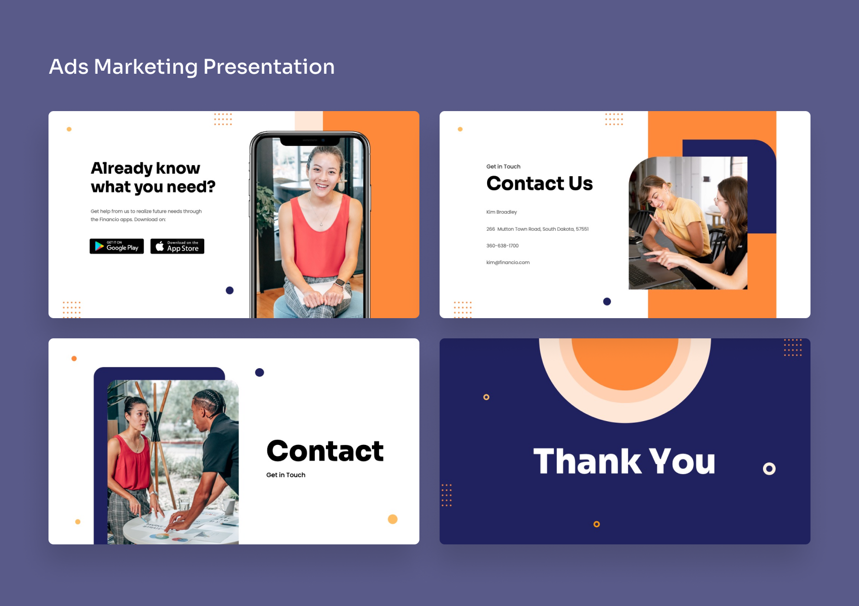 Ads - Marketing Google Slides Presentation, Presentation Templates