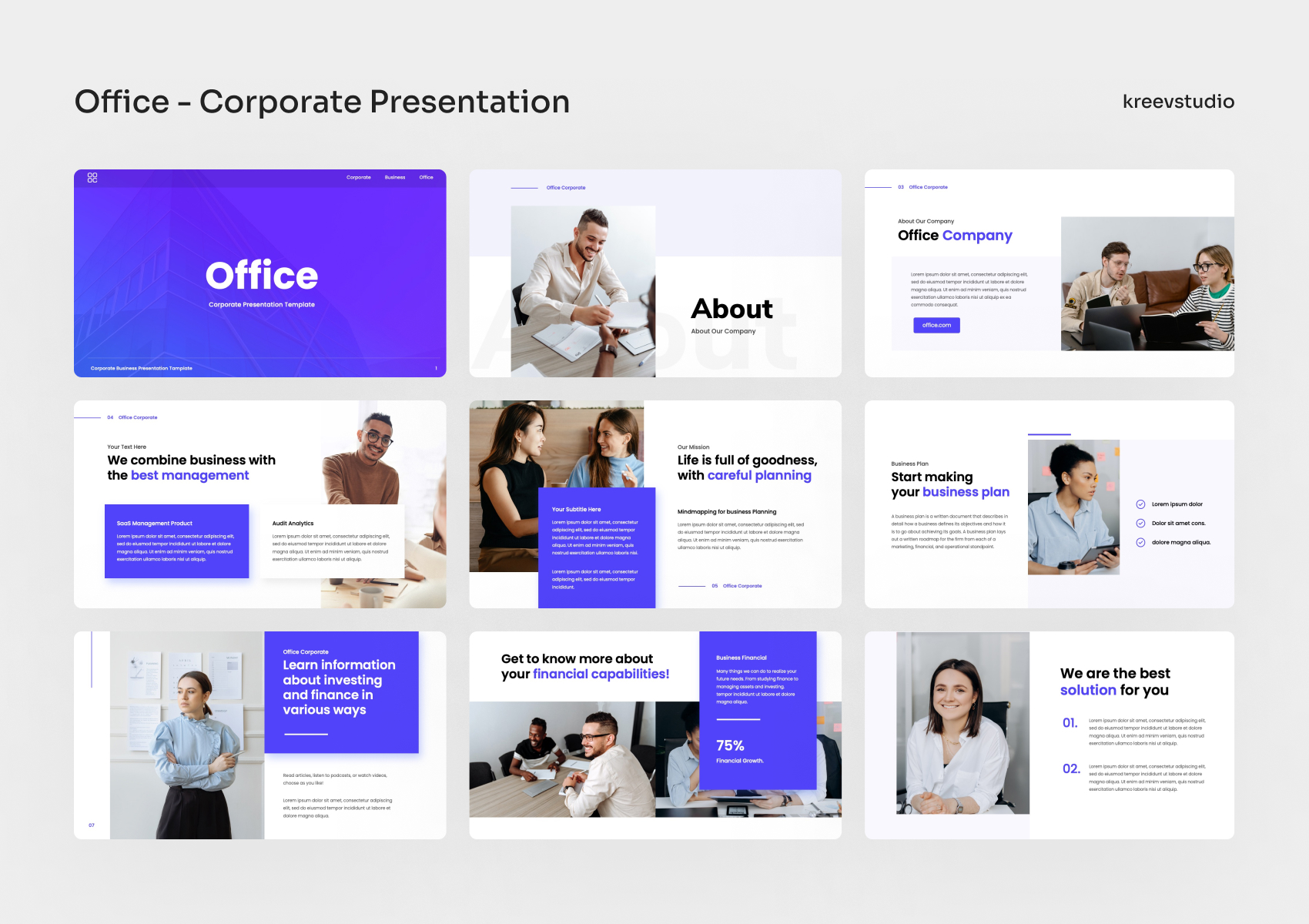 Office - Corporate PowerPoint Presentation, Presentation Templates