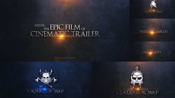 Epic Cinematic Trailer, After Effects Project Files | VideoHive